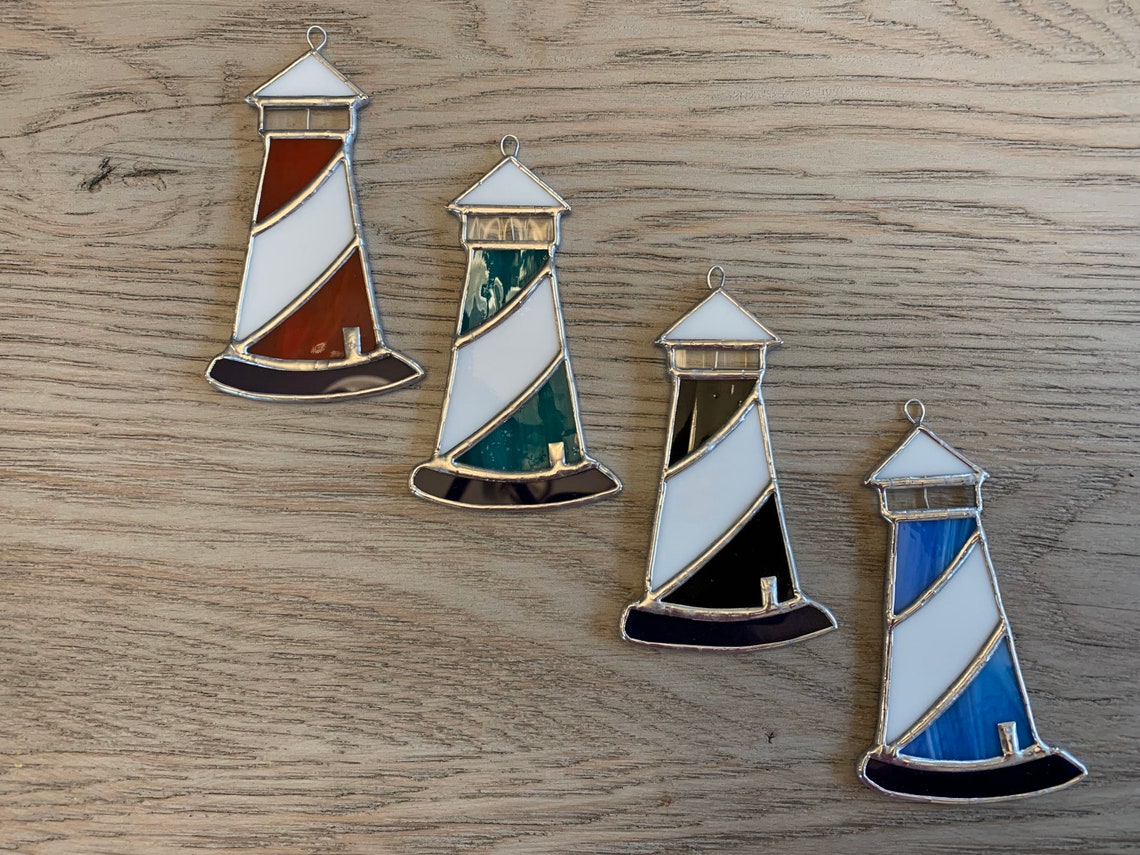 Lighthouse Decor Stained Glass Lighthouse Lighthouse | Etsy