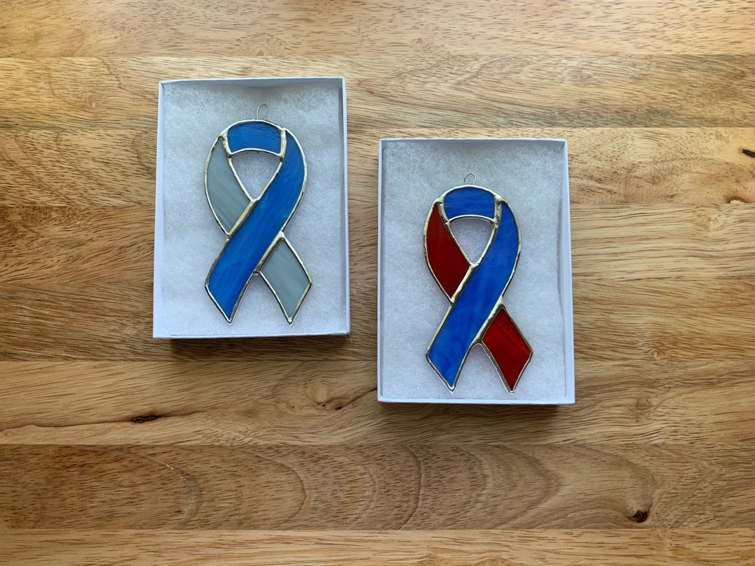 Stained Glass Awareness Ribbons, Autism, CHD, Diabetes, HLHS, Heart ...