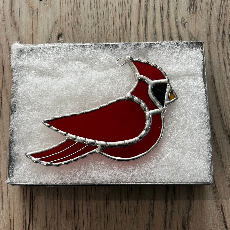Stained Glass Cardinal - Etsy