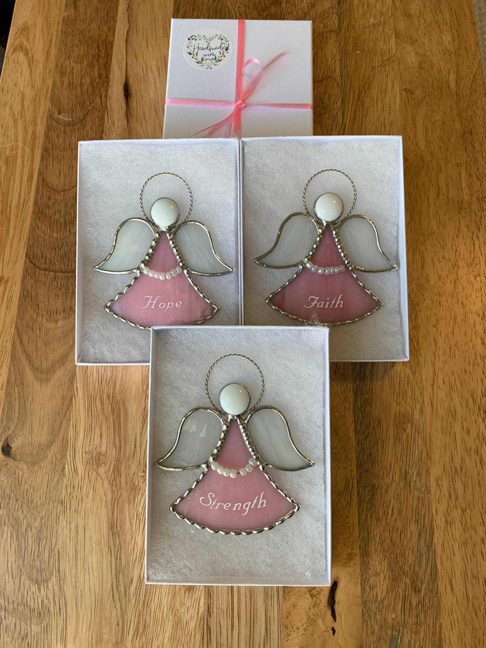 Inspirational Angel Suncatcher, Strength, Courage, Faith, Hope ...