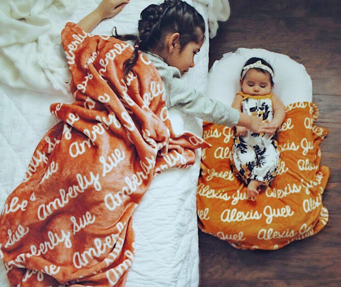 Plush Minky Name Blanket - Etsy