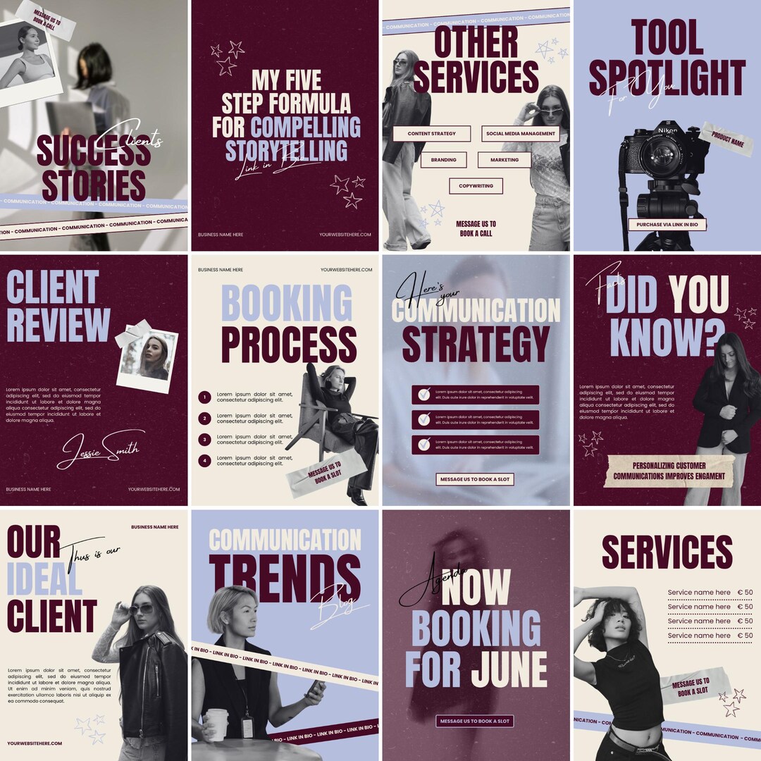 Editable Canva Social Media Templates for Communication Pros | 20 ...