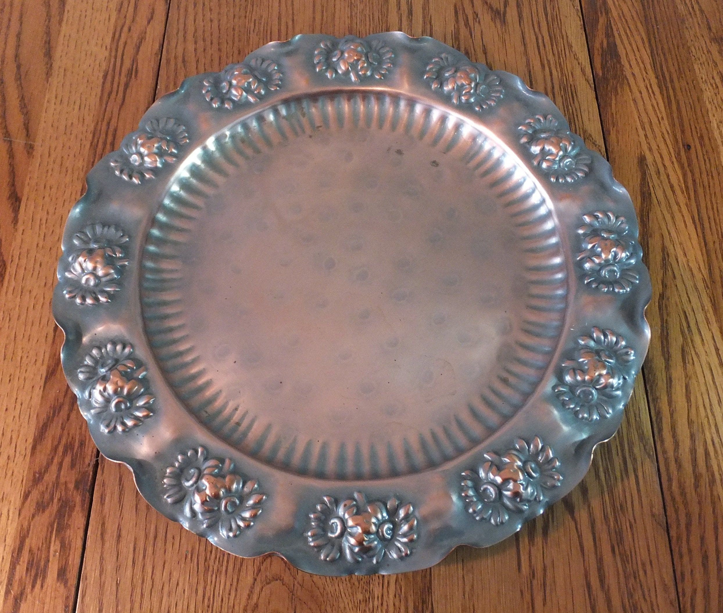 Vintage Gregorian Copper Plate / Wall Decor - Etsy