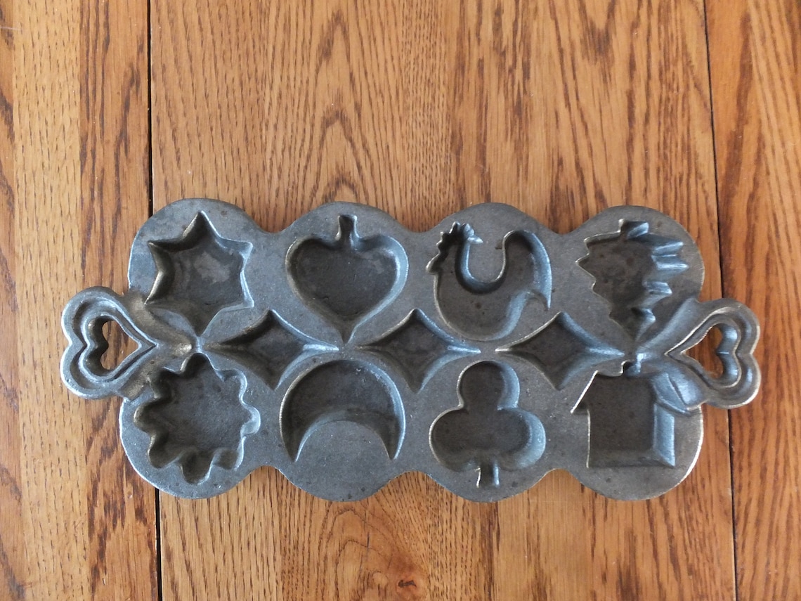 Cast Iron Cookie / Candy Mold | Etsy