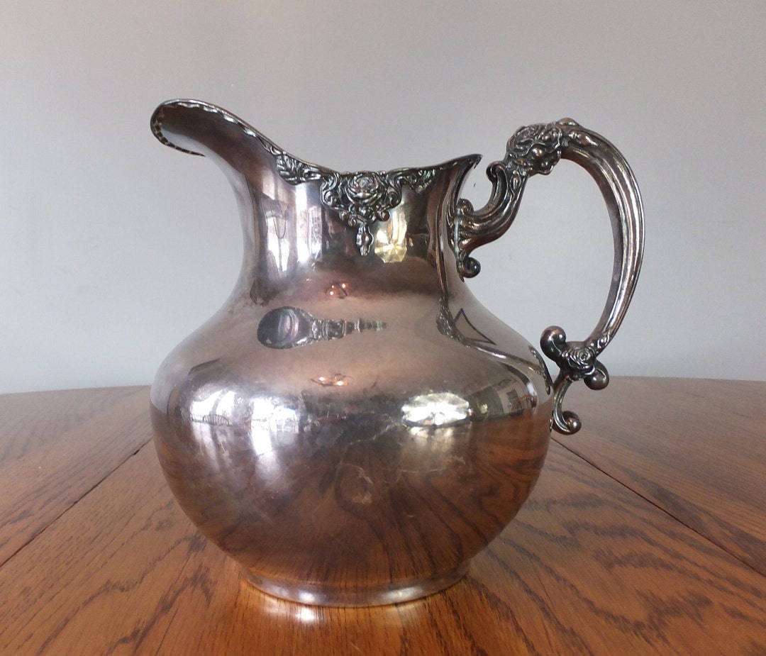 Vintage Buck Silver Co Quadruple Silver Plated Water Pitcher - Etsy