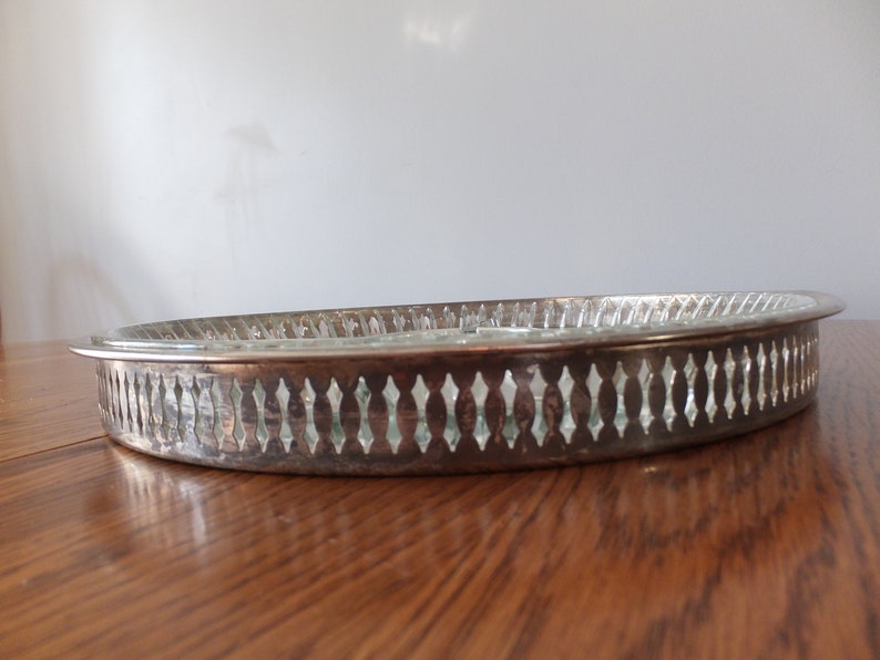 Vintage Regal Silver Plate Round Serving Platter With Five - Etsy