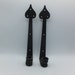 Vintage Cast Iron Spade Design Candlestick Holders Set of 2 - Etsy
