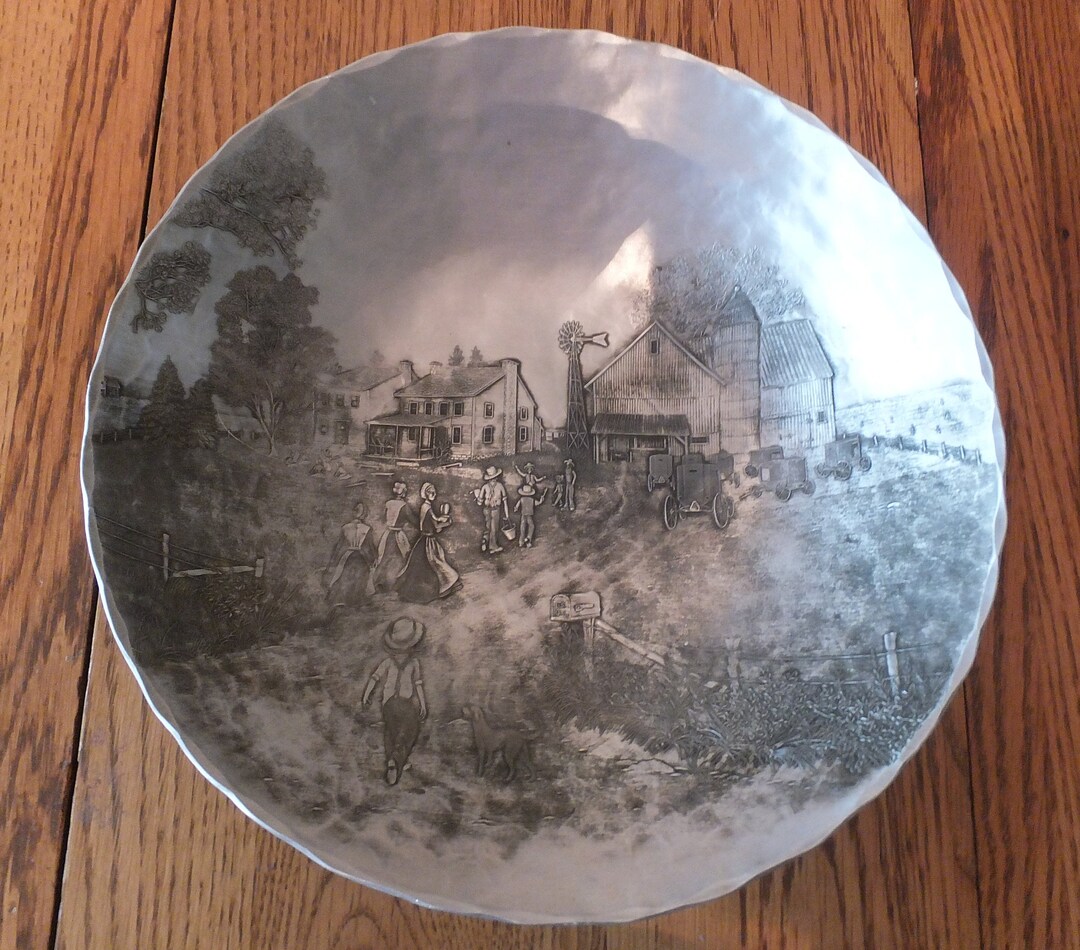 Handmade Wendell August Forge Aluminum Bowl "amish the Gathering" - Etsy