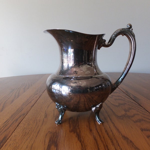 Silver Plate Pitcher - Etsy