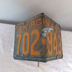 Vintage Virginia License Plate Bird House - Etsy