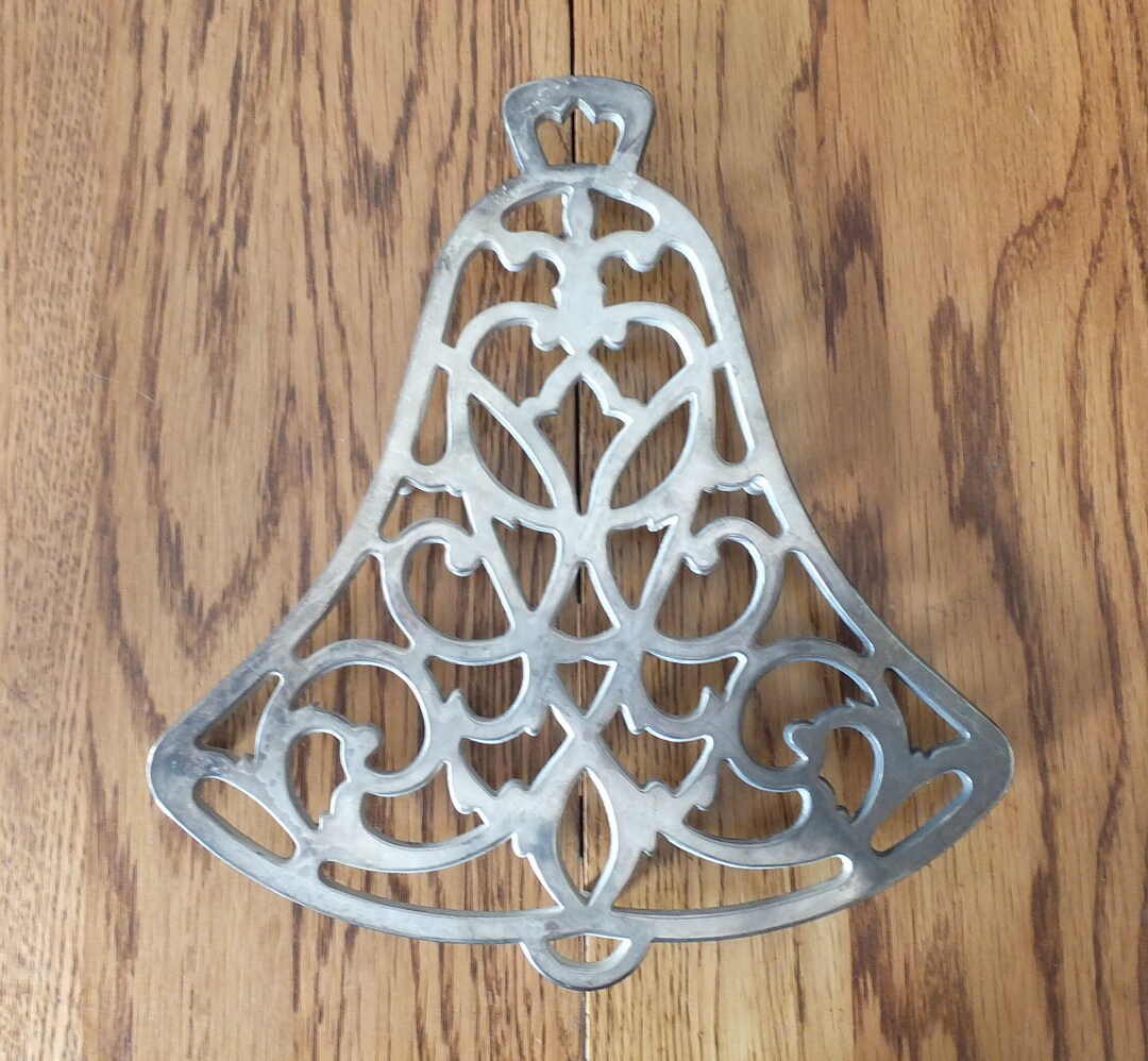 Vintage Wm A Rogers Silver Plate Bell Trivet - Etsy