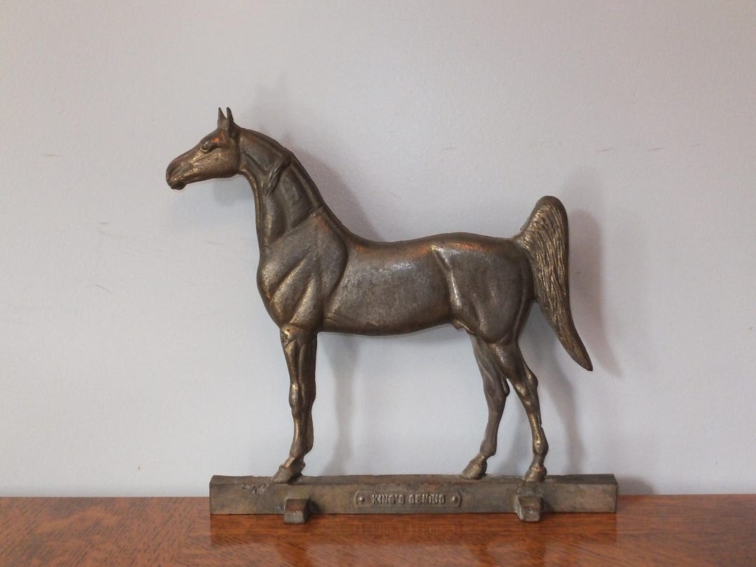 Virginia Metalcrafters kings Genius Show Horse Cast Iron Doorstop - Etsy