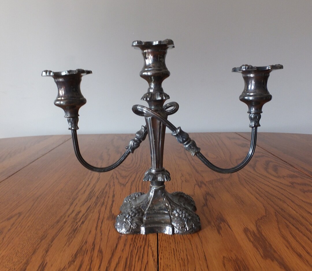 Rare Coronet Silver Plate EP Lead #47 Three Arm Candelabra - Etsy