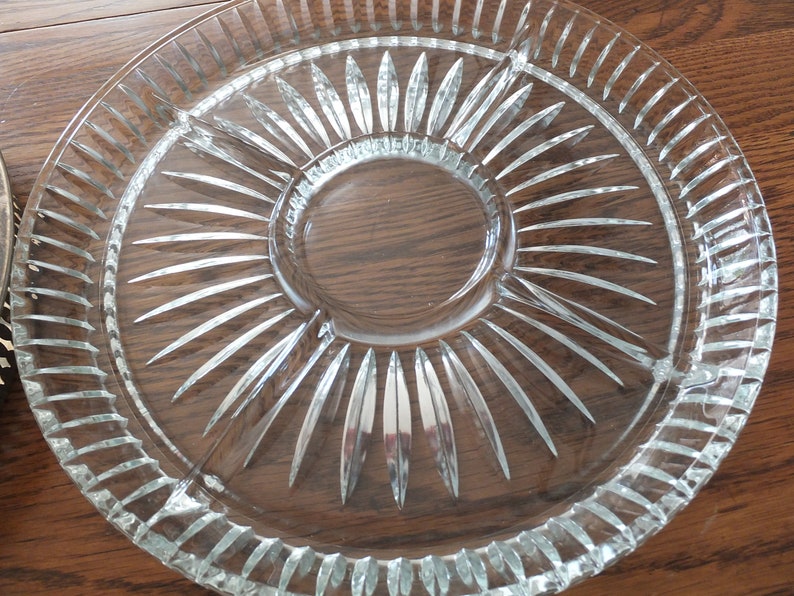 Vintage Regal Silver Plate Round Serving Platter With Five Section ...