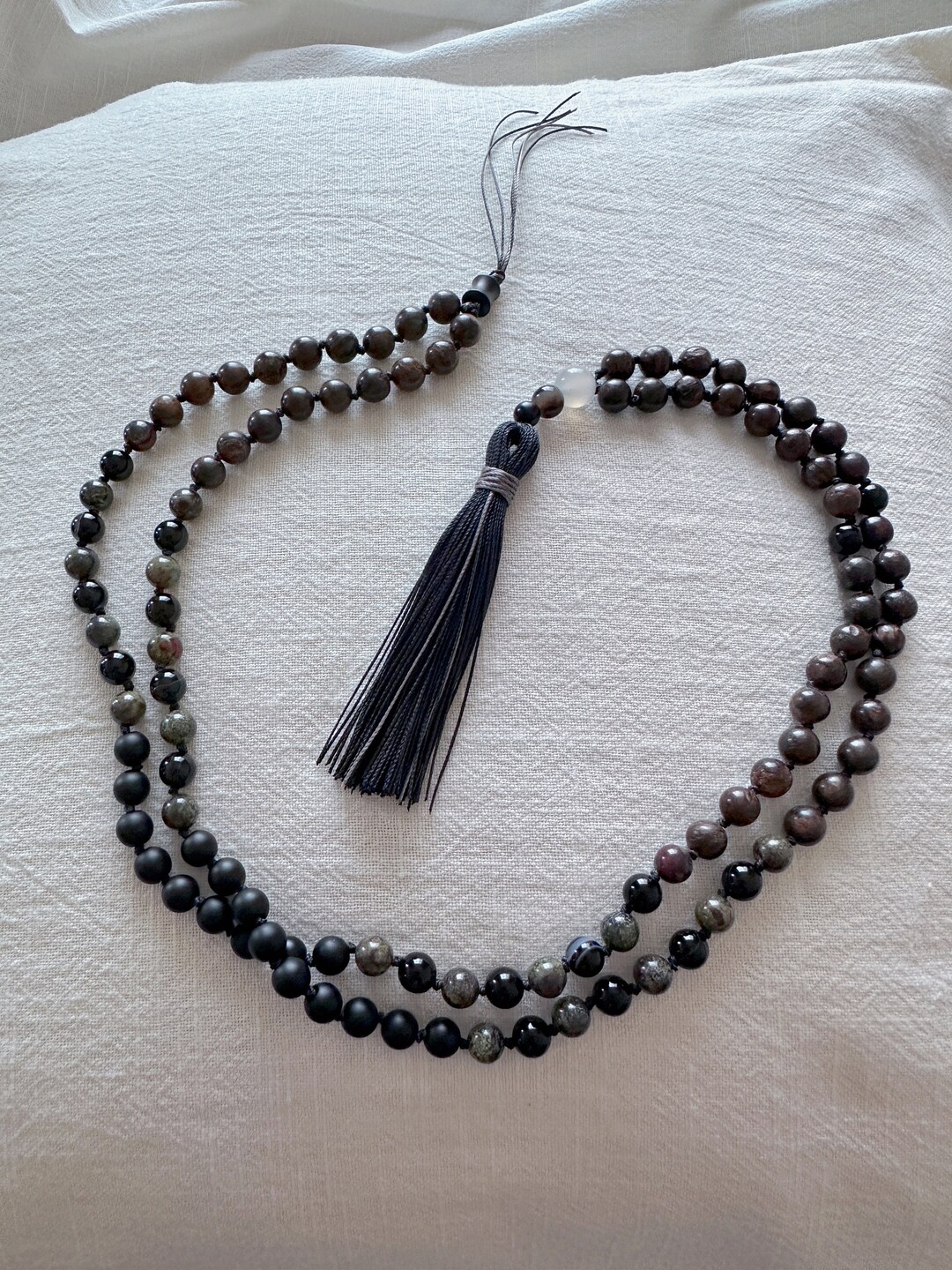 Japa Mala, Healing Mala, Meditation Necklace, Natural Stones Beads - Etsy
