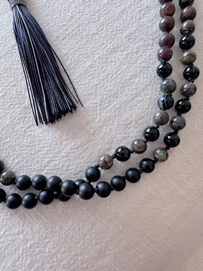 Japa Mala, Healing Mala, Meditation Necklace, Natural Stones Beads - Etsy