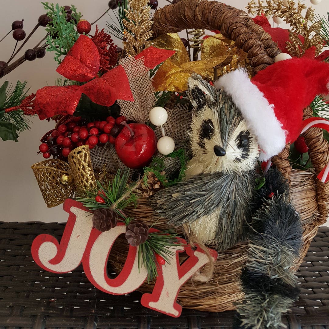 Ready to Ship, XL Christmas Centerpiece, Holiday Table Basket ...