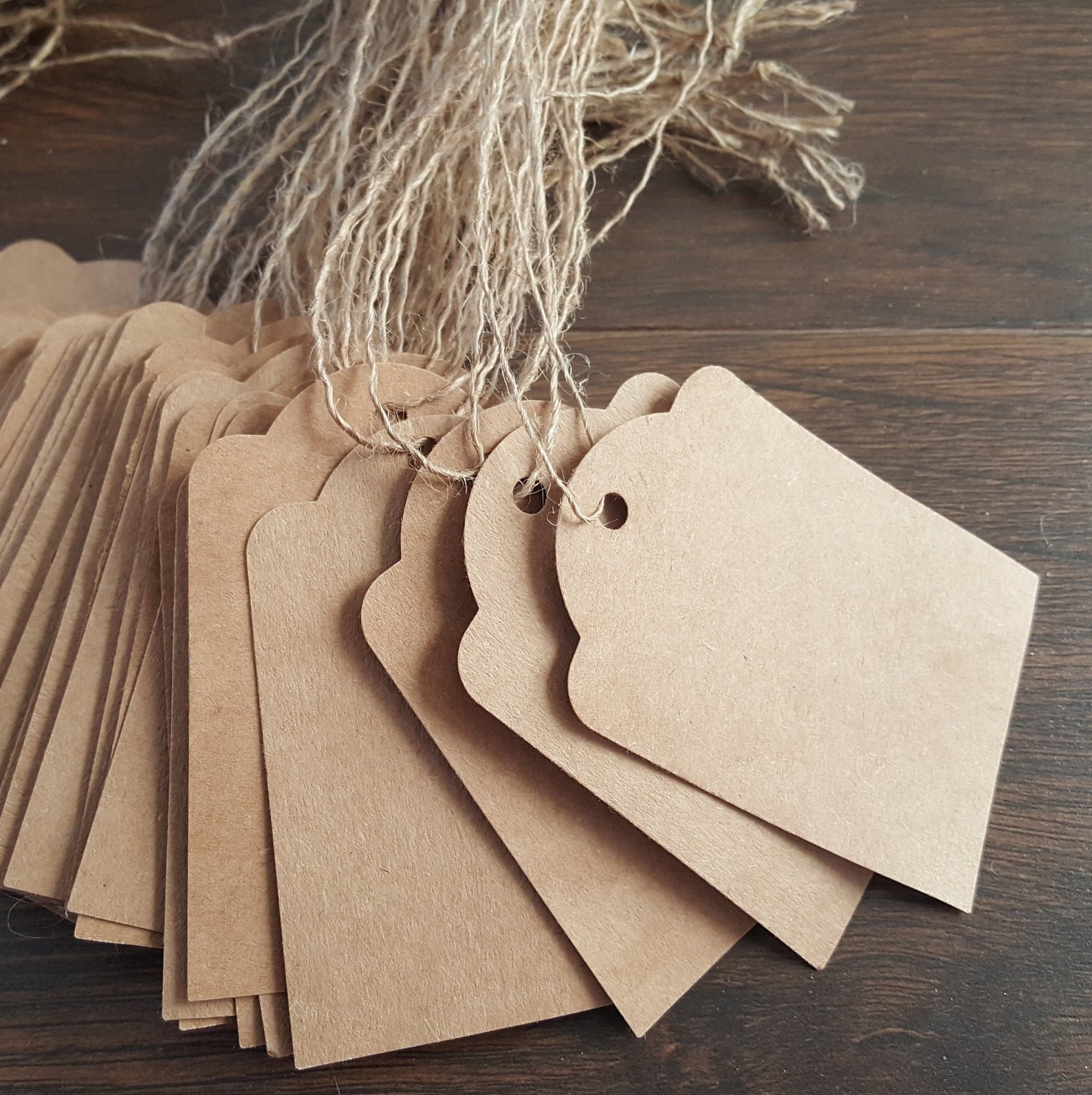 100 Brown Kraft Tags Small Kraft Tag Thank You Tags Kraft - Etsy