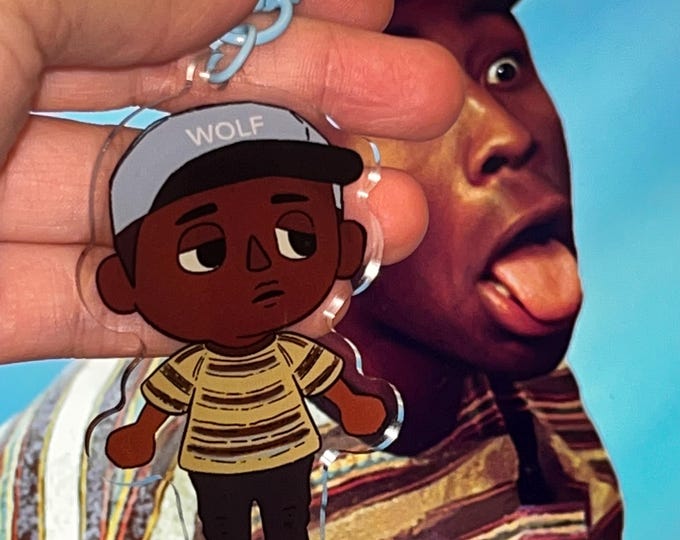 Tyler the Creator Keychain Wolf Cute Chibi - Etsy
