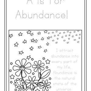 Manifestation A-Z Coloring Book - Etsy