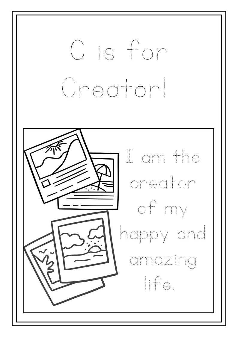 Manifestation A-Z Coloring Book - Etsy