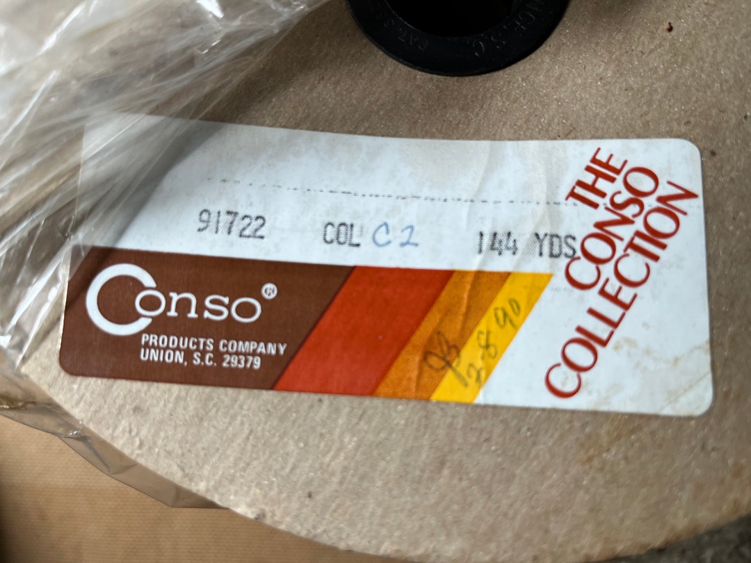 Vintage CONSO CORD 144 Yards Beige Silk - Etsy