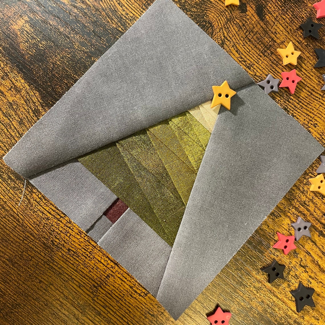 Jagged Christmas Tree Mini-quilt FPP Pattern - Etsy