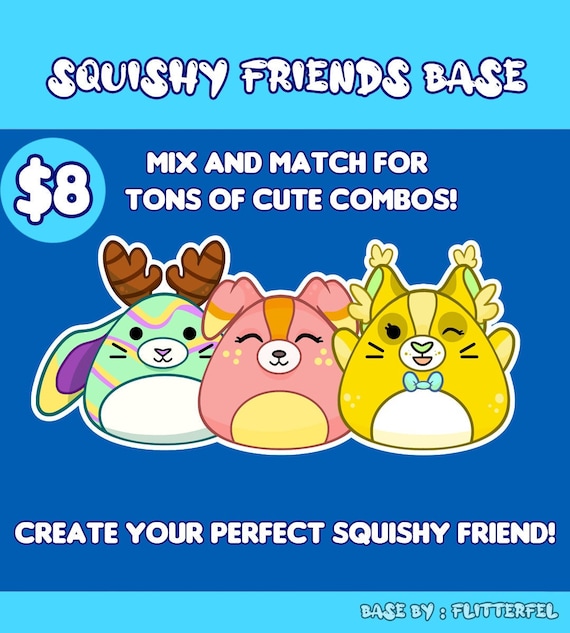 Squishy Friends : Customizable Photoshop Base - Etsy