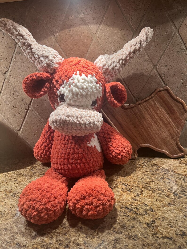 Extra Squishy Crocheted Longhorn - Etsy