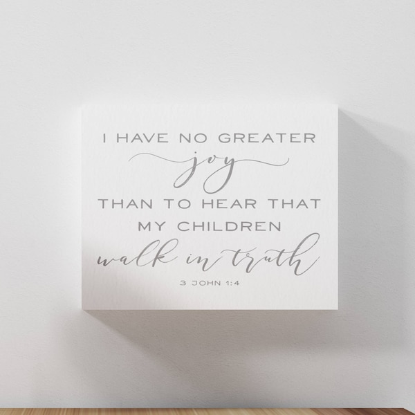 3 John 1 4 Sign - Etsy