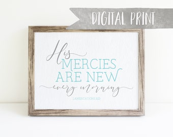 His mercies are new | Etsy