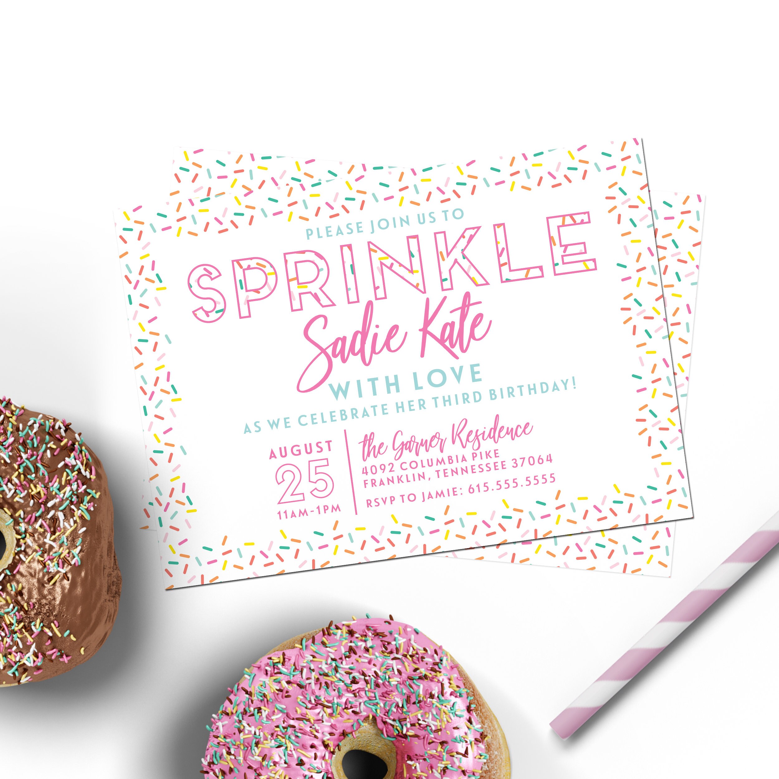 Sprinkle With Love Girl Birthday Party or Baby Shower | Etsy