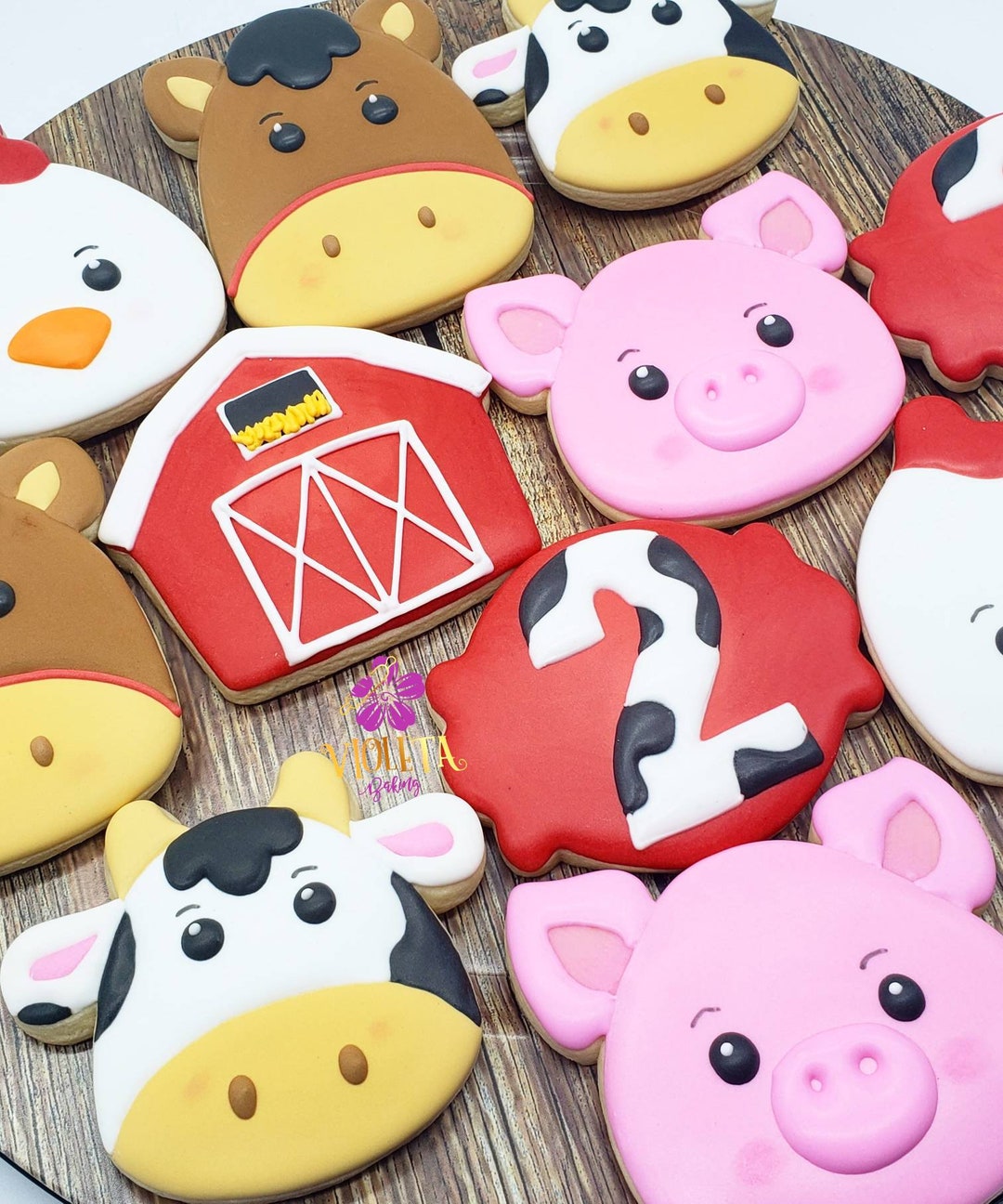 Farm Animal Cookies - Etsy