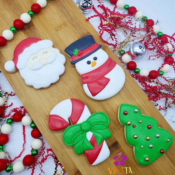 Decorated Christmas Cookies - Etsy
