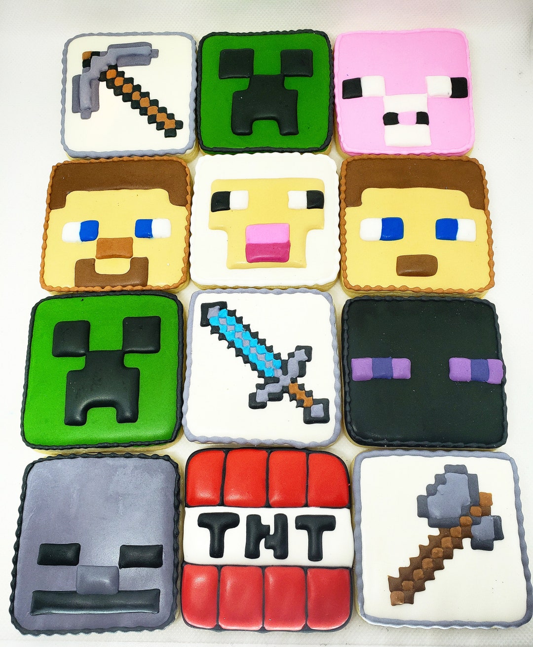 Minecraft Cookies - Etsy