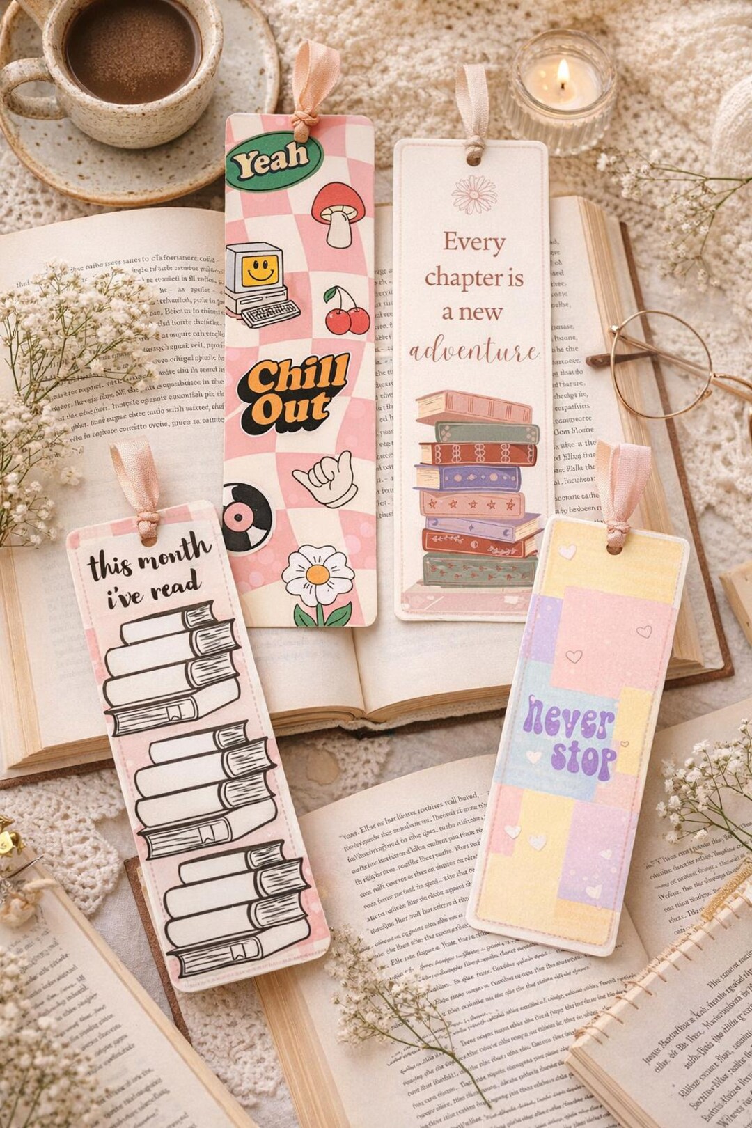 Book Lover Bookmark Set | Cute Reading Bookmarks | Bookish Stationery ...