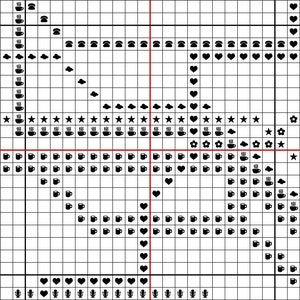 Counted Cross Stitch PDF Pattern: Paris Metro Map, Beginner, France ...