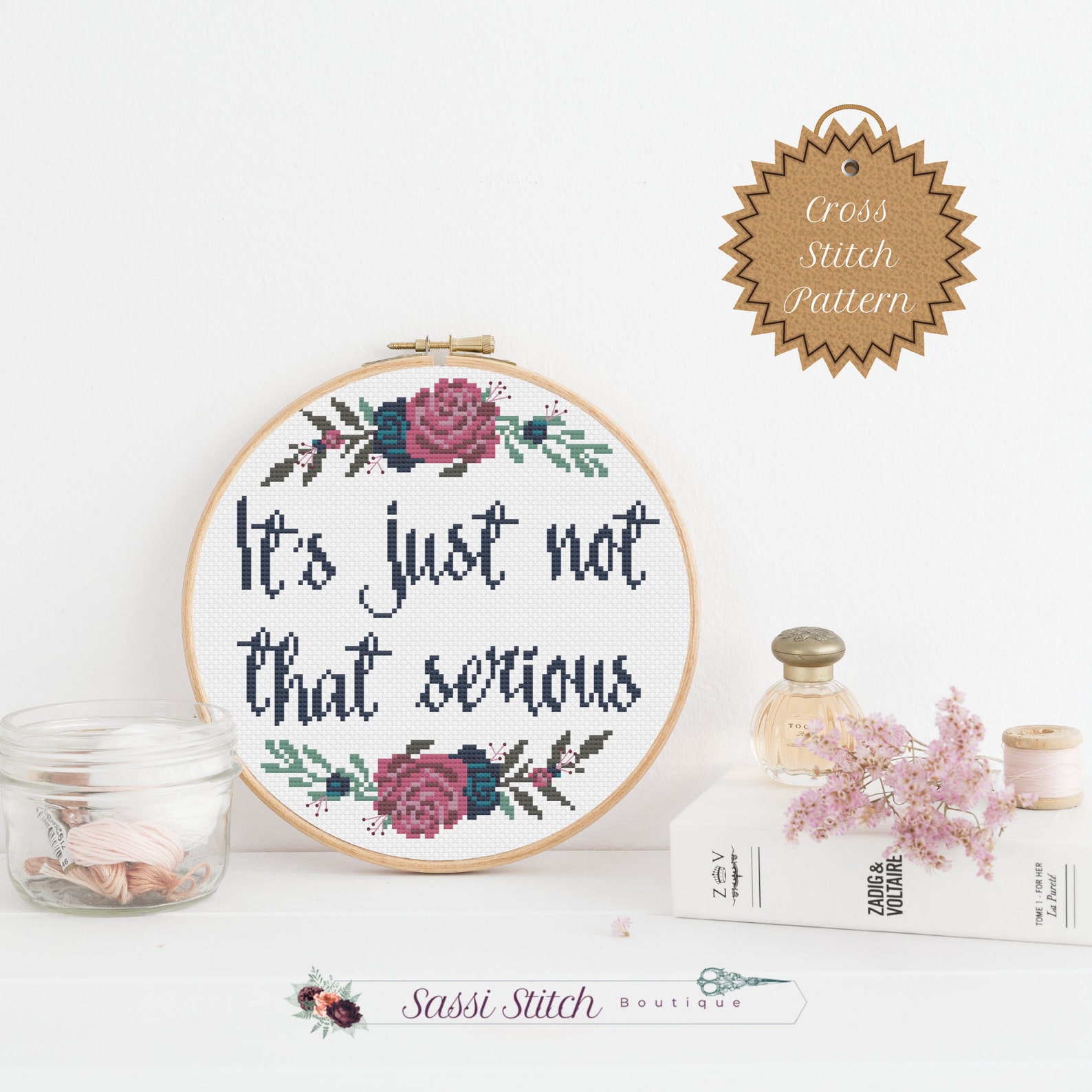 PDF Pattern: It's Just Not That Serious Cross Stitch | Etsy