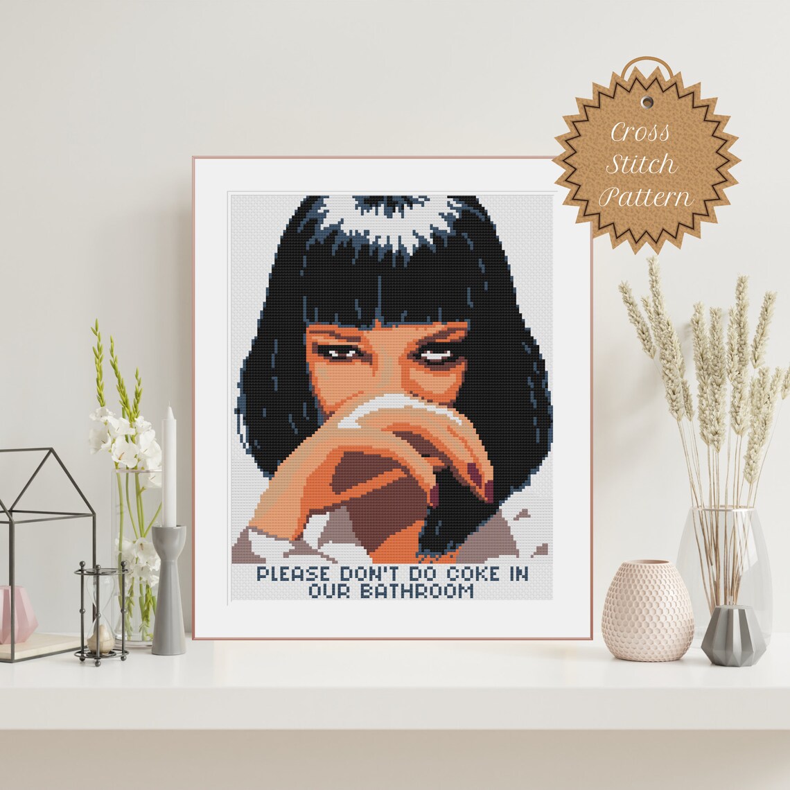 PDF PATTERN: Pulp Fiction Cross Stitch Pattern/don't Do - Etsy