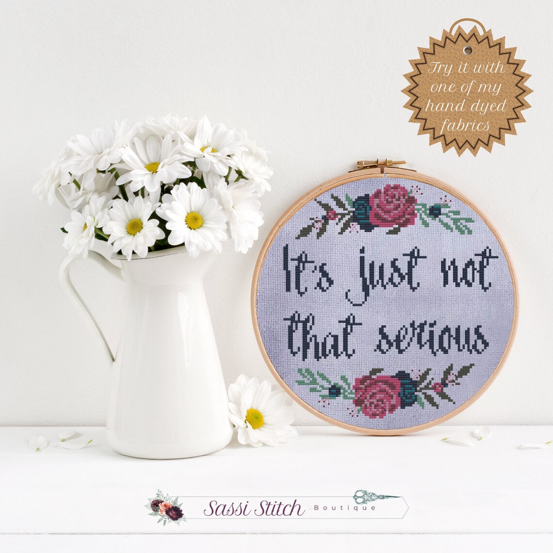 PDF Pattern: It's Just Not That Serious Cross Stitch | Etsy