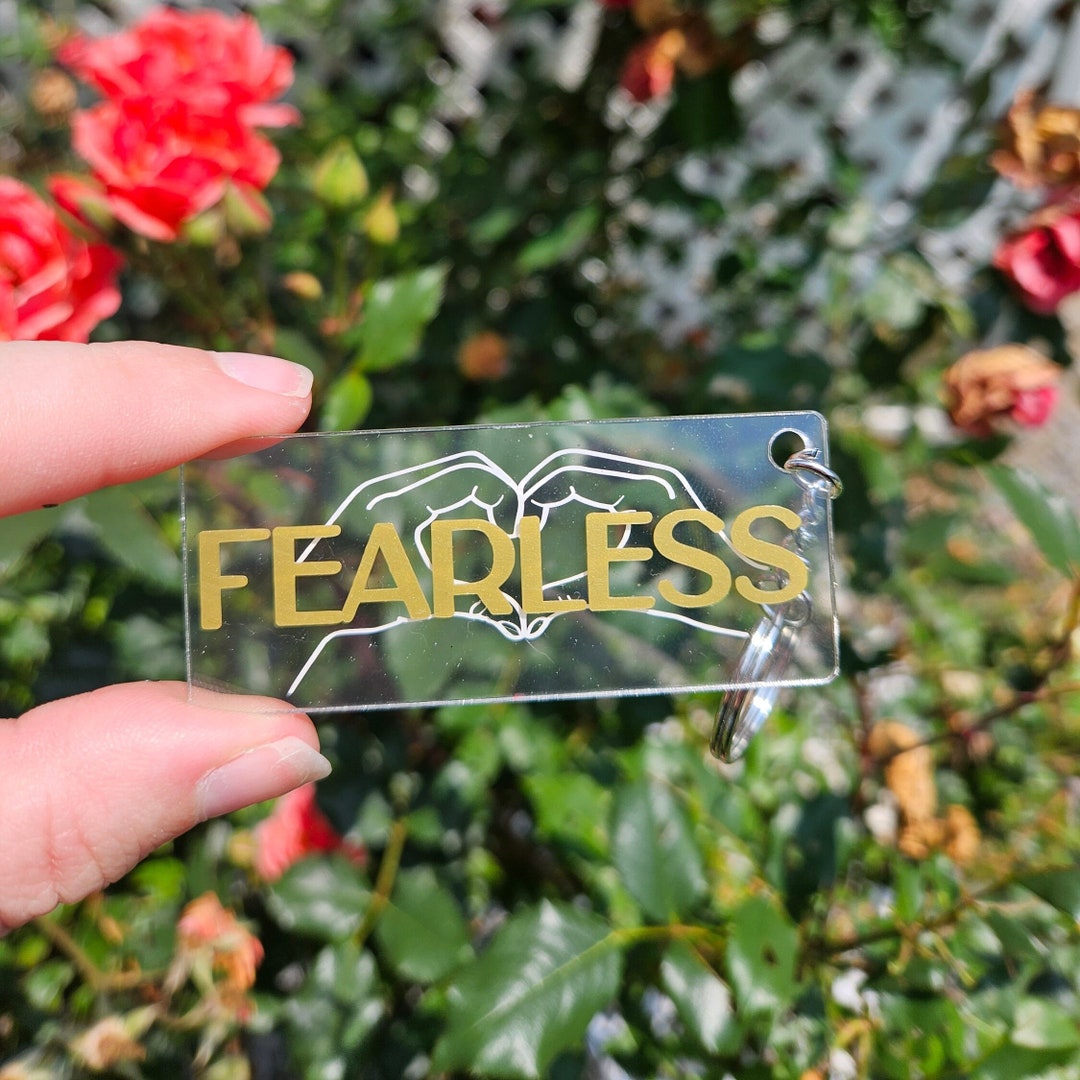 Taylor Swift Fearless Acrylic Keychain - Etsy
