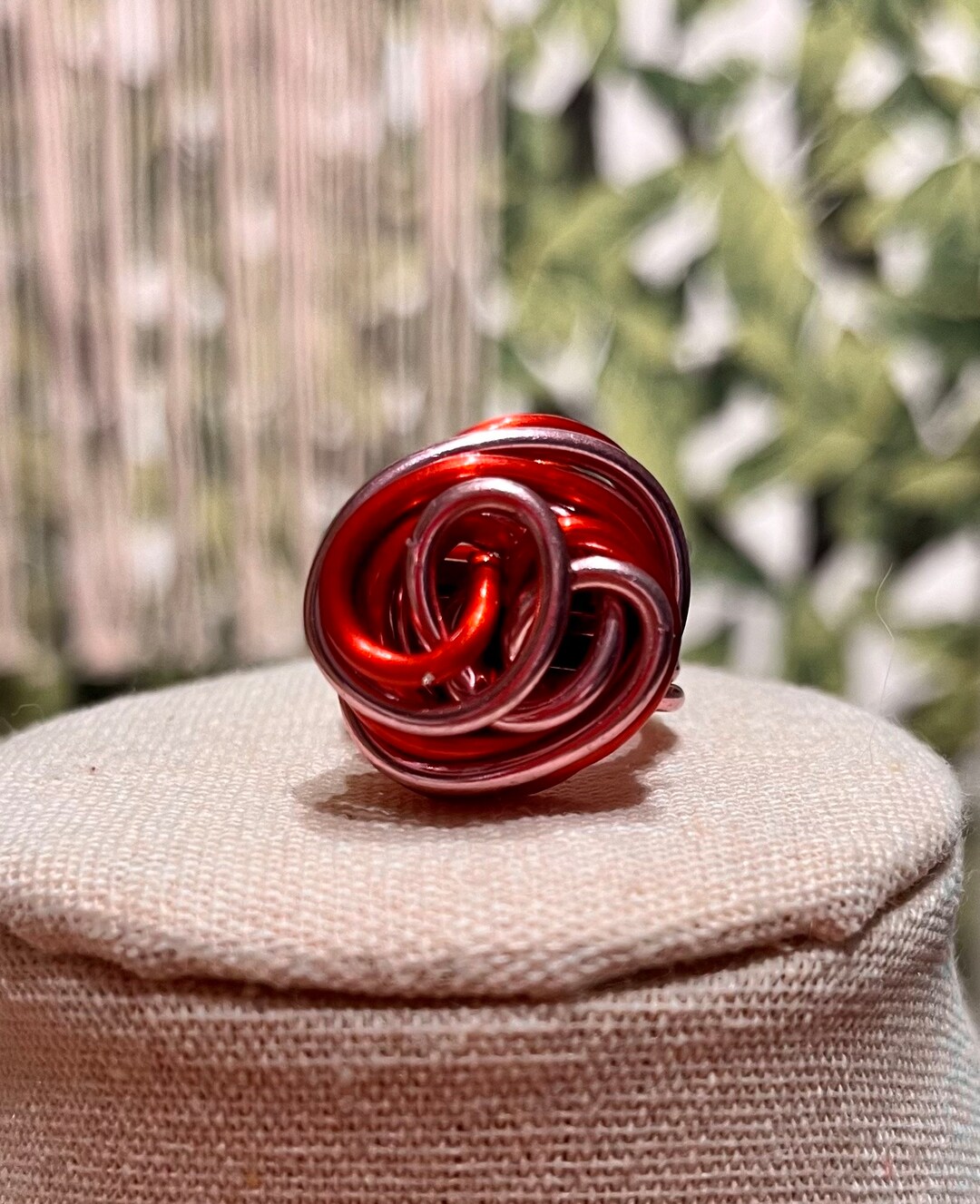 Vintage Handmade Wire Metal Ring - Etsy