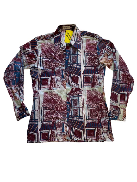 70s wild print top - Gem