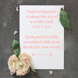 Memorial Seed Packets Brown Vellum Seed Packets Funeral - Etsy