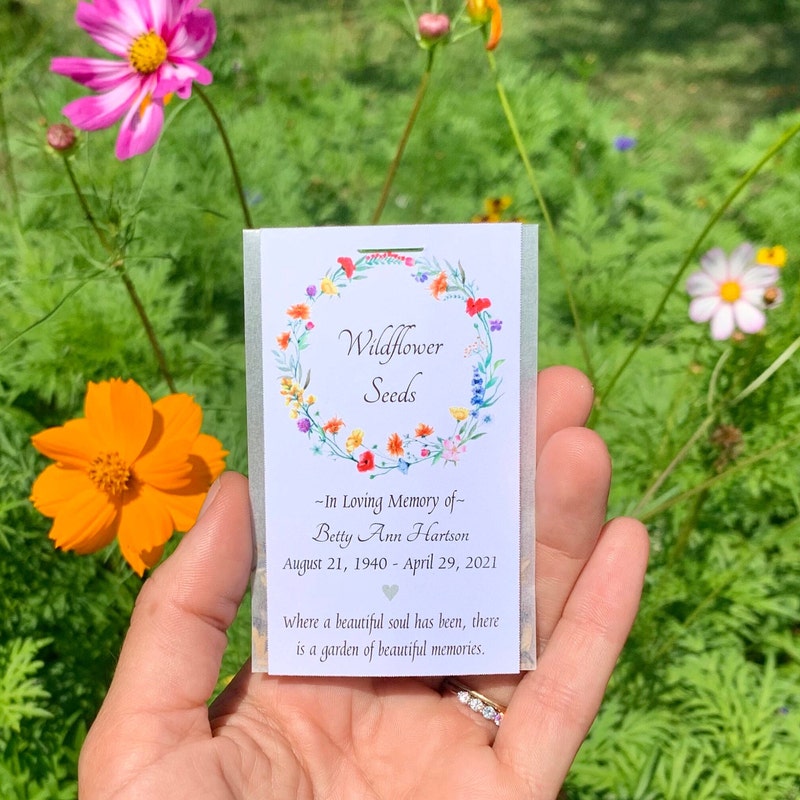 Memorial Seed Packet - Etsy