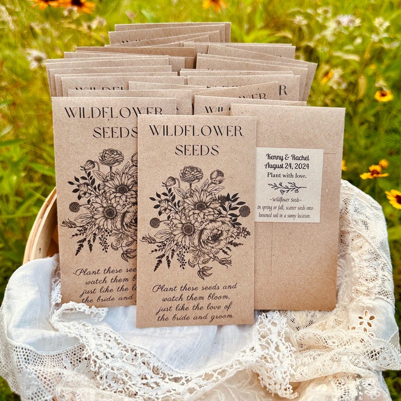 Wedding Seed Packets - Etsy