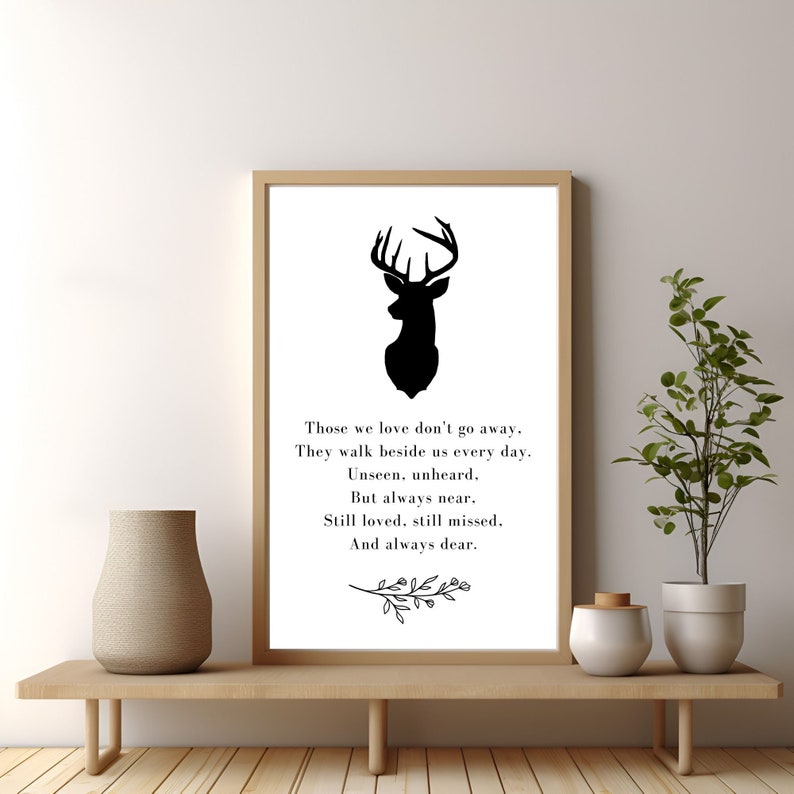Deer Hunter Memorial Poem | Celebration of Life Printable (digital ...