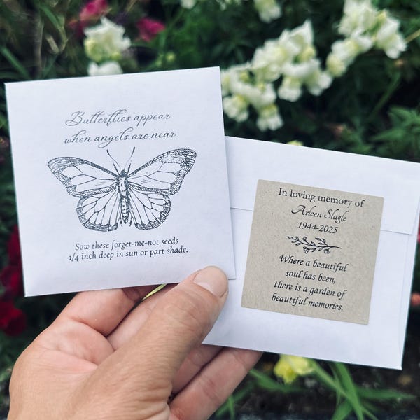 Memorial Seed Packet - Etsy