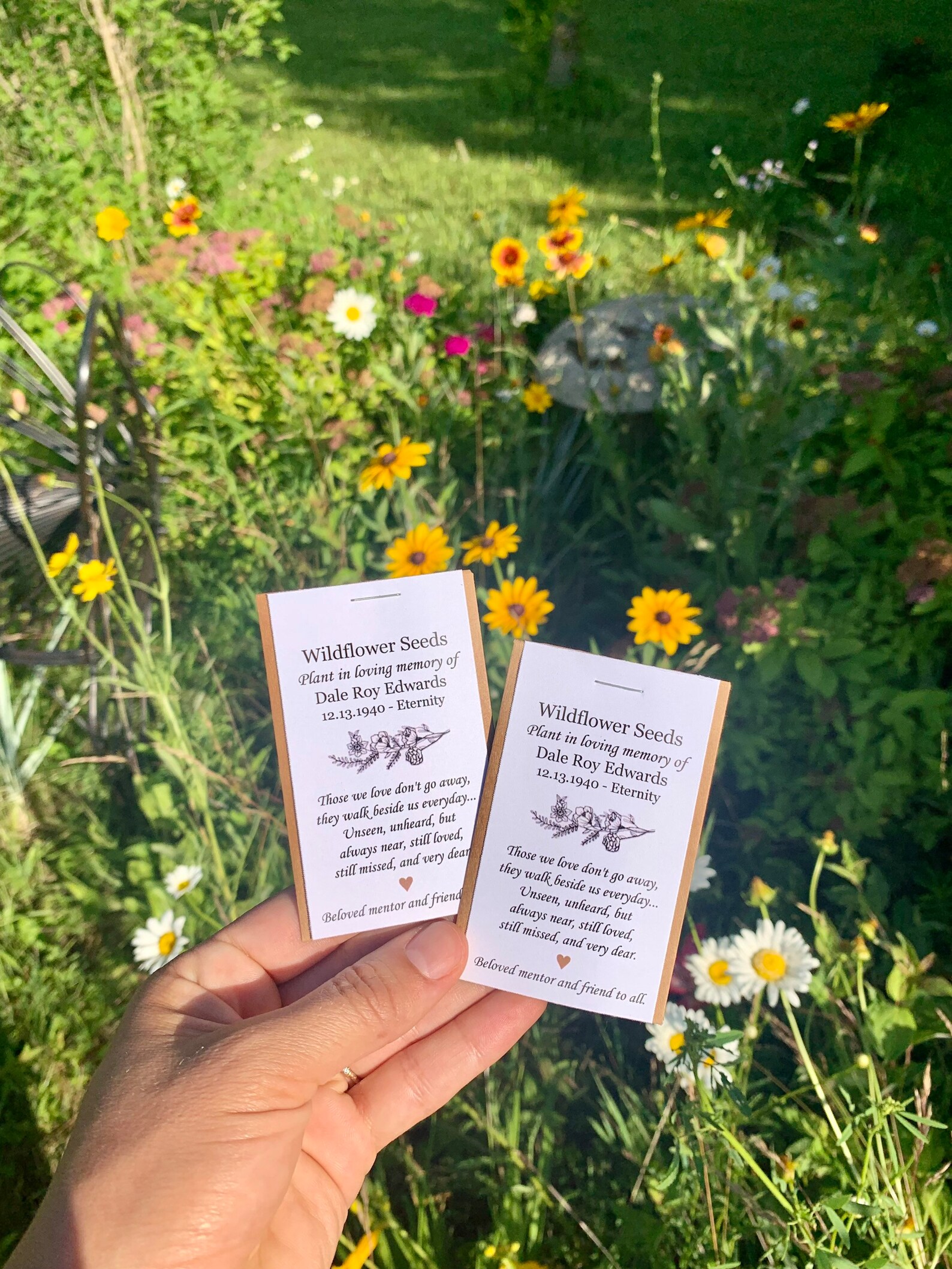 Memorial Seed Packets Brown Vellum Seed Packets Funeral - Etsy