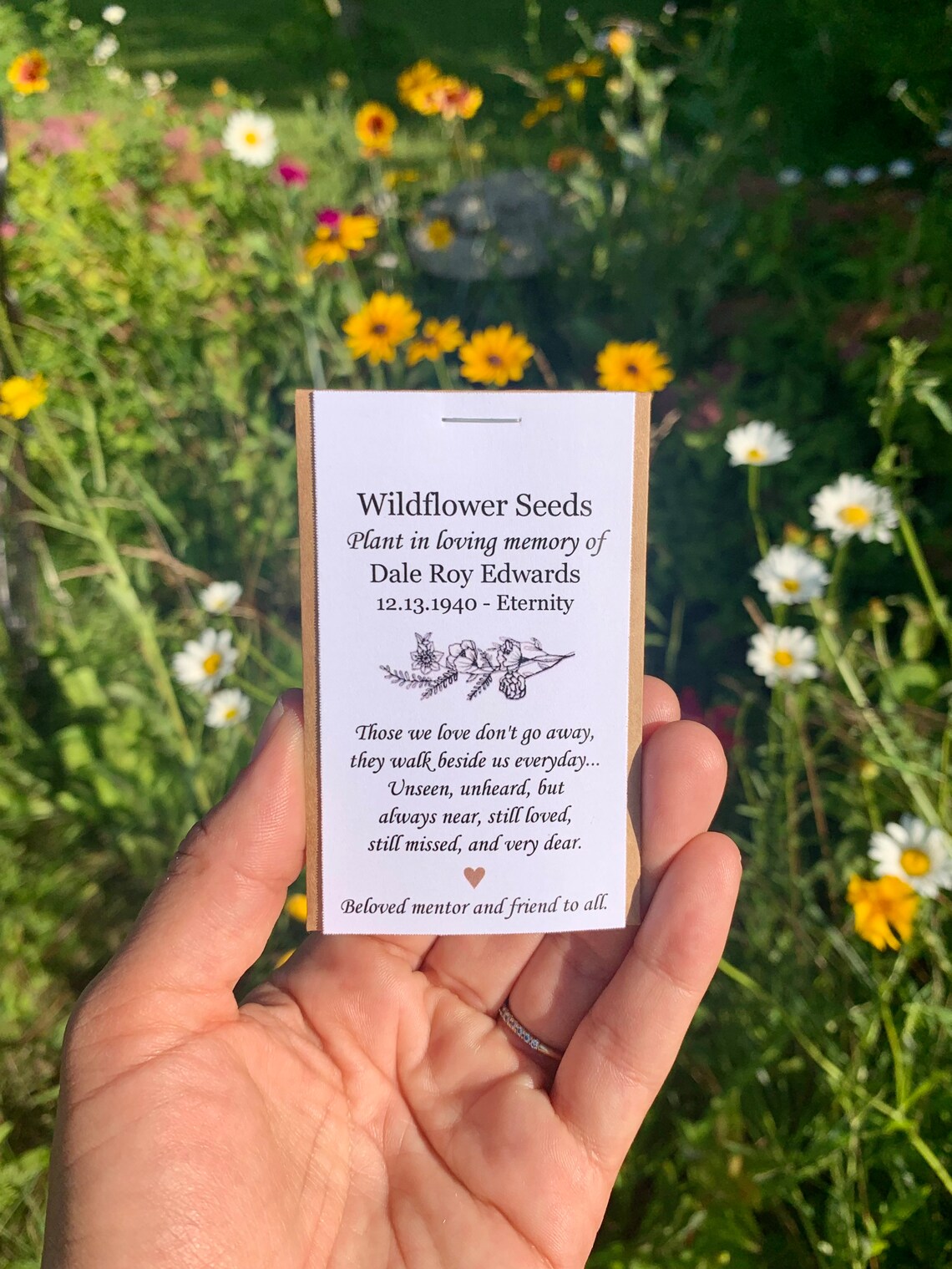 Memorial Seed Packets Brown Vellum Seed Packets Funeral - Etsy